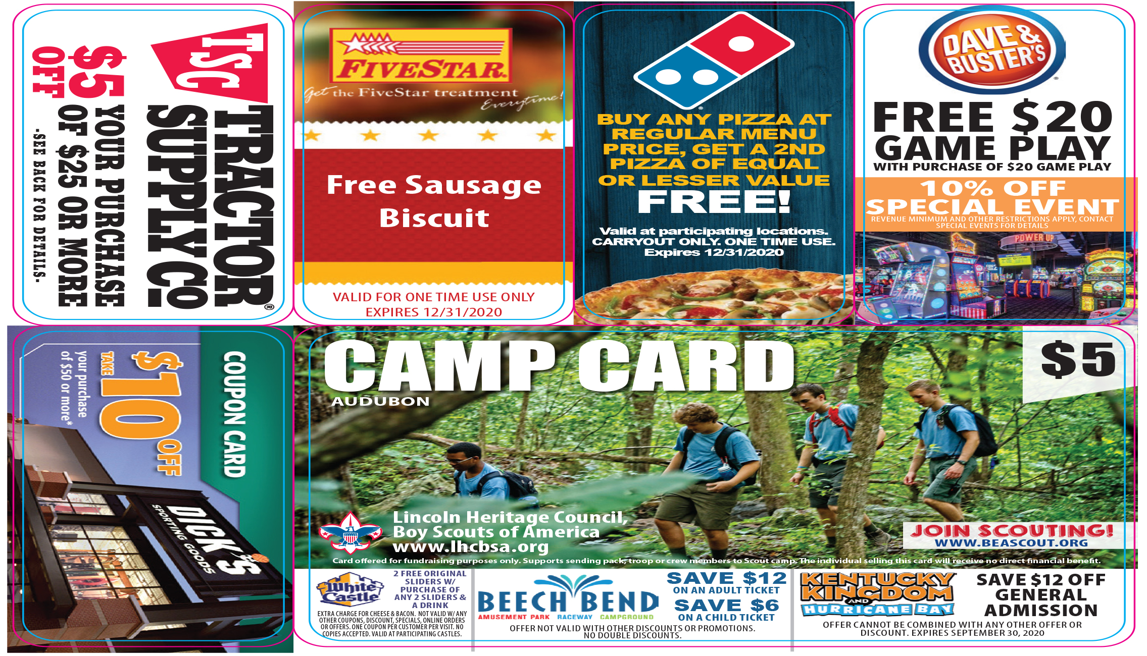 Lincoln Heritage Council | Camp Cards - Boy Scouts of America